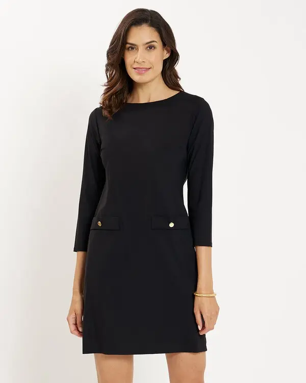 Jude Connally Sabine Dress Lightweight Jude Cloth - Black / Regular