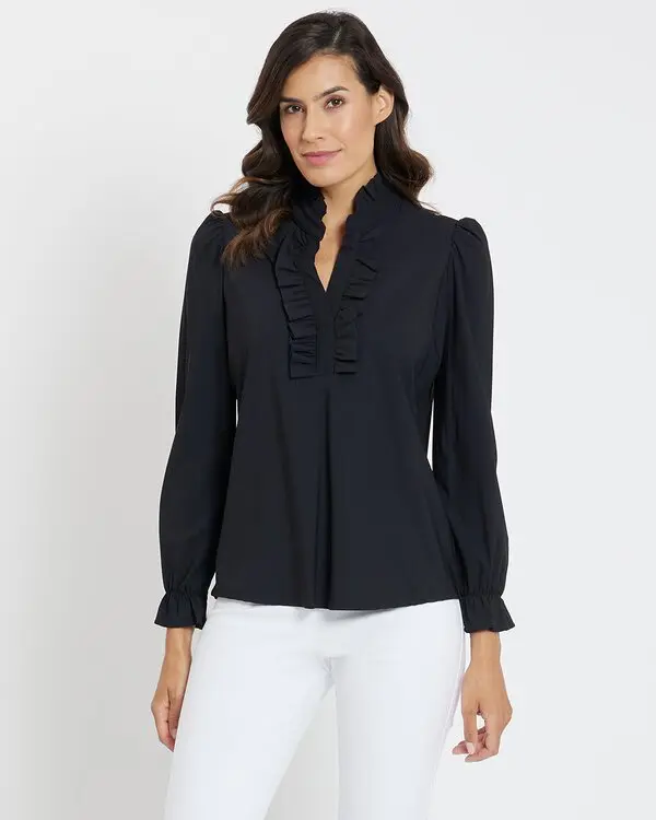 Jude Connally Wren Top Lightweight Jude Cloth - Black