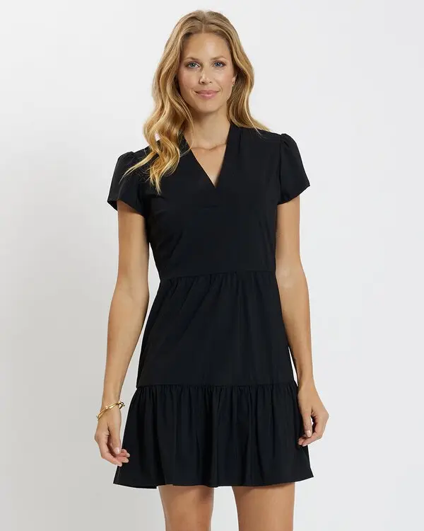 Jude Connally Ginger Dress Lightweight Jude Cloth - Black