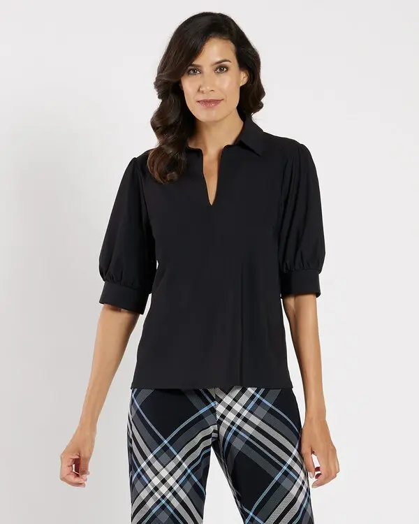 Jude Connally Calista Top Lightweight Jude Cloth - Black