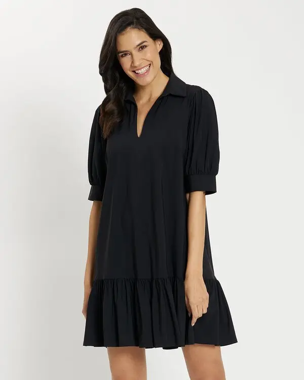 Jude Connally Tierney Dress Lightweight Jude Cloth - Black
