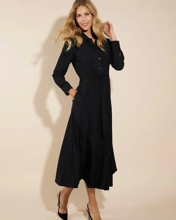 Jude Connally Kitty Dress Lightweight Jude Cloth - Black