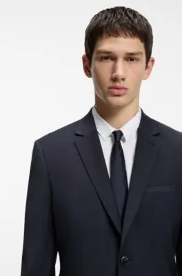 Hugo Extra-slim-fit Jacket In A Wool Blend