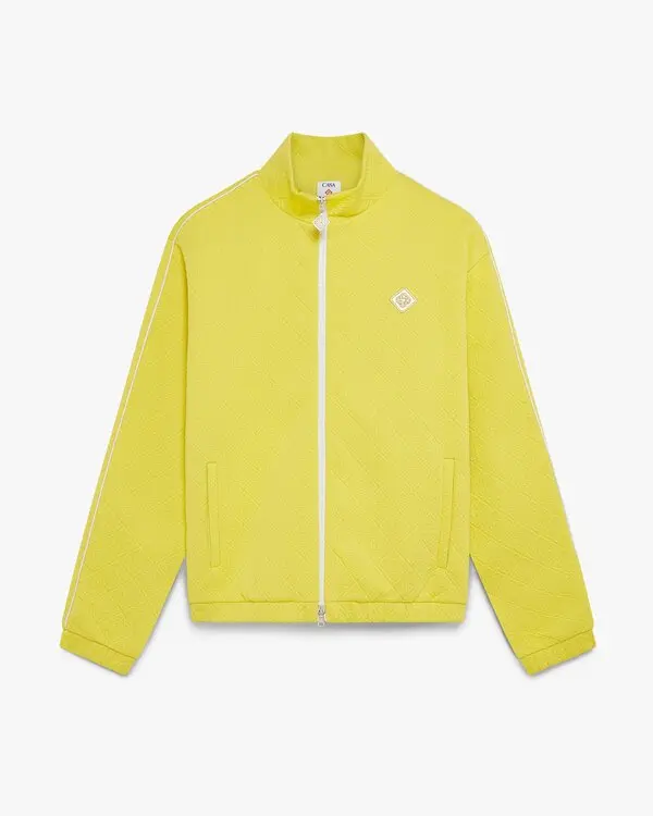 Casablanca Lime Monogram Jacquard Track Jacket - Multicolor