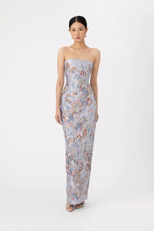 SAU LEE Ilsa Strapless Gown