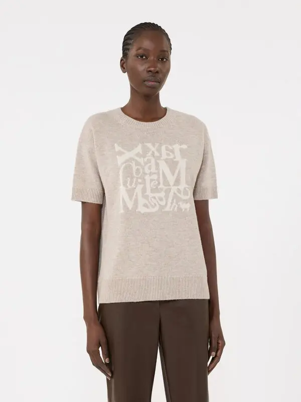 Max Mara Wool And Cashmere Intarsia Knit Sweater