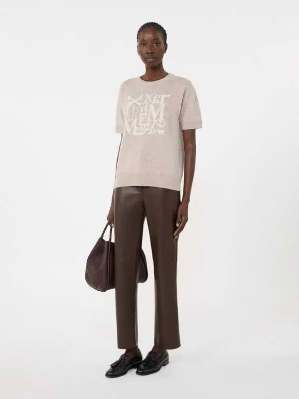 Max Mara Wool And Cashmere Intarsia Knit Sweater