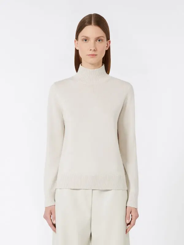 Max Mara Wool And Cashmere High Neck Sweater