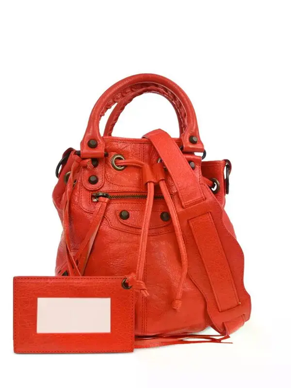 Balenciaga Mini Classic Pompon Bucket Bag