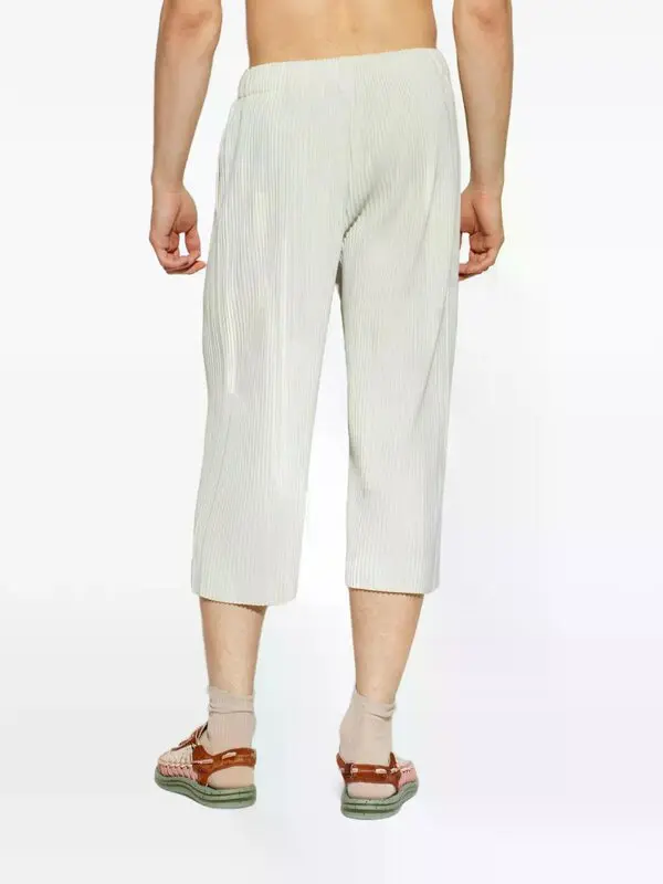 Issey Miyake Pleated Cropped Trousers