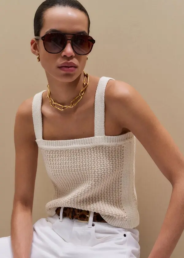 ME+EM Crop Knit Tank