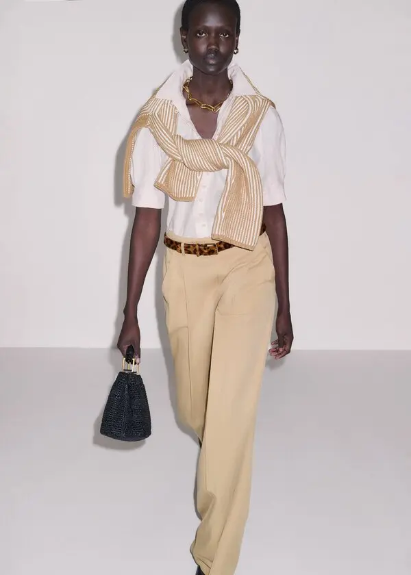 ME+EM Crease-less Linen Puff Sleeve Blouse