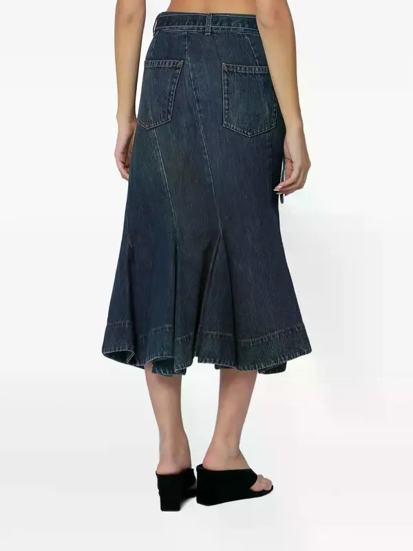 Sacai Zip Detail Skirt