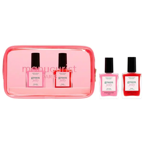 MANUCURIST Jelly Nail Polish Duo Set - Pink Sorbet & Twizzle