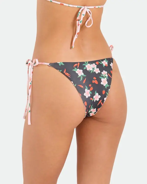 Volcom Sweet & Spicy Tie Side Reversible Bikini Bottom