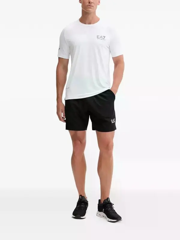 EA7 Logo-print Crew-neck T-shirt