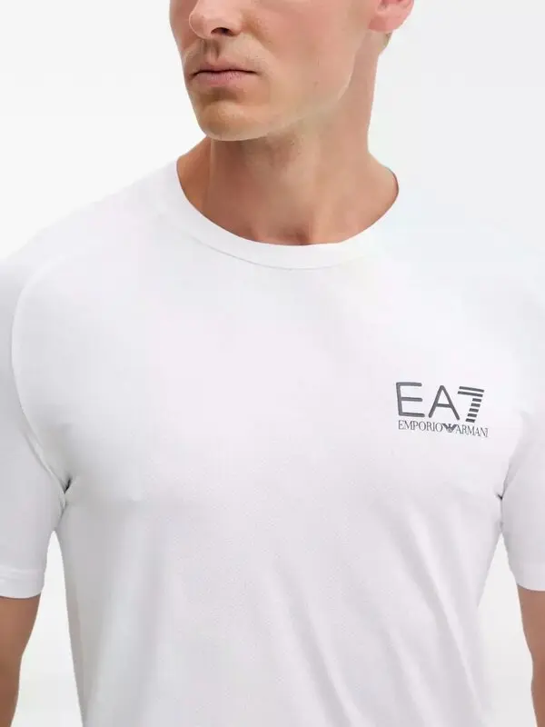 EA7 Logo-print Crew-neck T-shirt