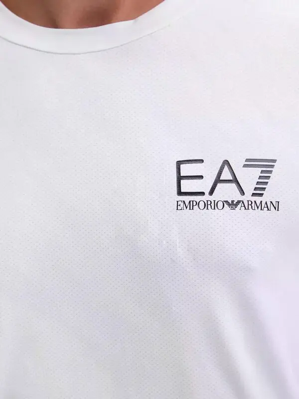EA7 Logo-print Crew-neck T-shirt