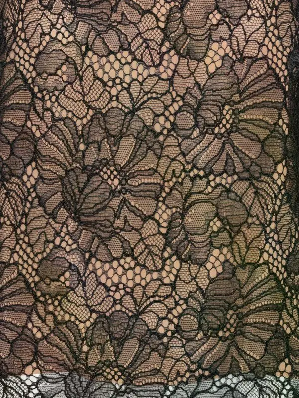 ROTATE BY BIRGER CHRISTENSEN Lace Long-sleeve Midi Dress