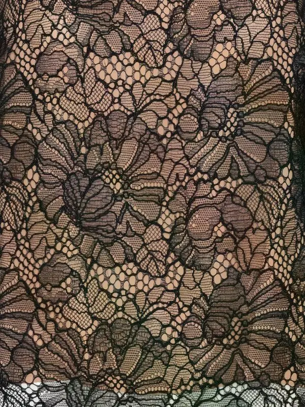 ROTATE BY BIRGER CHRISTENSEN Lace Long-sleeve Midi Dress