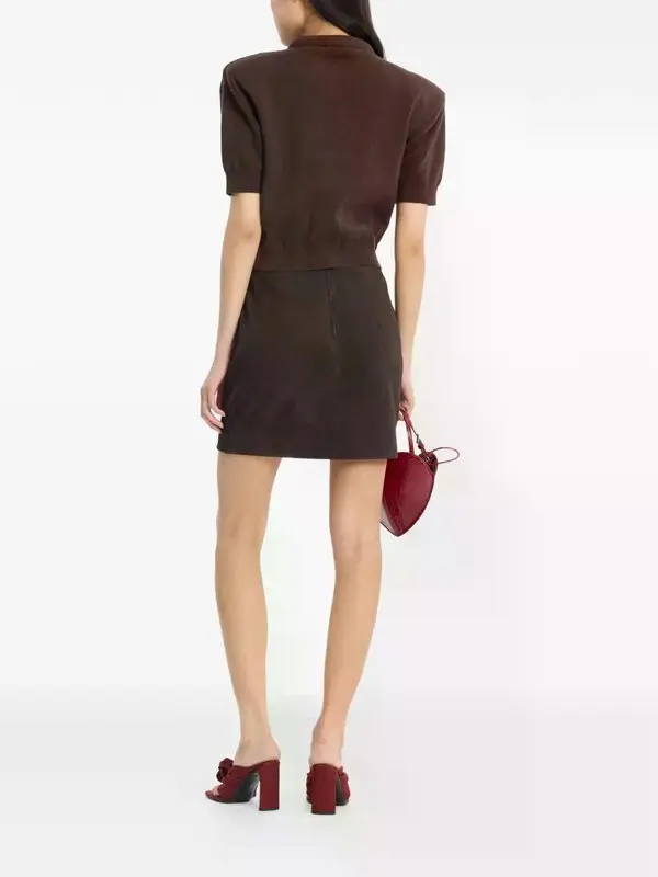ROTATE BY BIRGER CHRISTENSEN Suede Mini Skirt