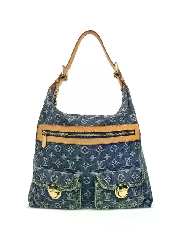 LOUIS VUITTON Monogram Denim Baggy Gm Shoulder Bag