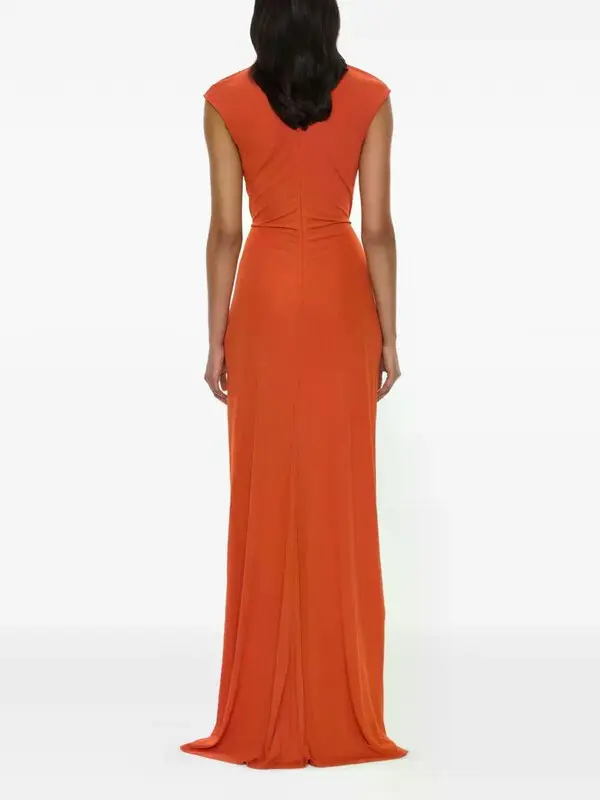 Christopher Esber Bezel Cut-out Long Dress