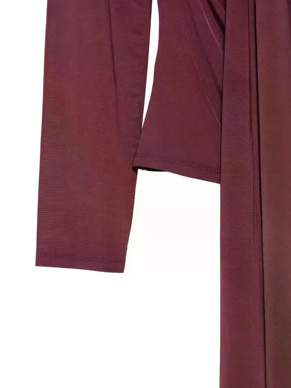 ROTATE BY BIRGER CHRISTENSEN Long-sleeve Scarf Top - Purple