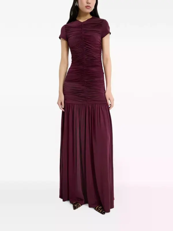 ROTATE BY BIRGER CHRISTENSEN Gathered Maxi Dress