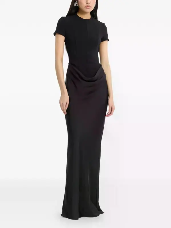 ROTATE BY BIRGER CHRISTENSEN Draped Maxi Dress
