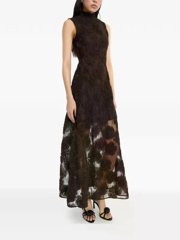 ROTATE BY BIRGER CHRISTENSEN Floral Maxi Dress
