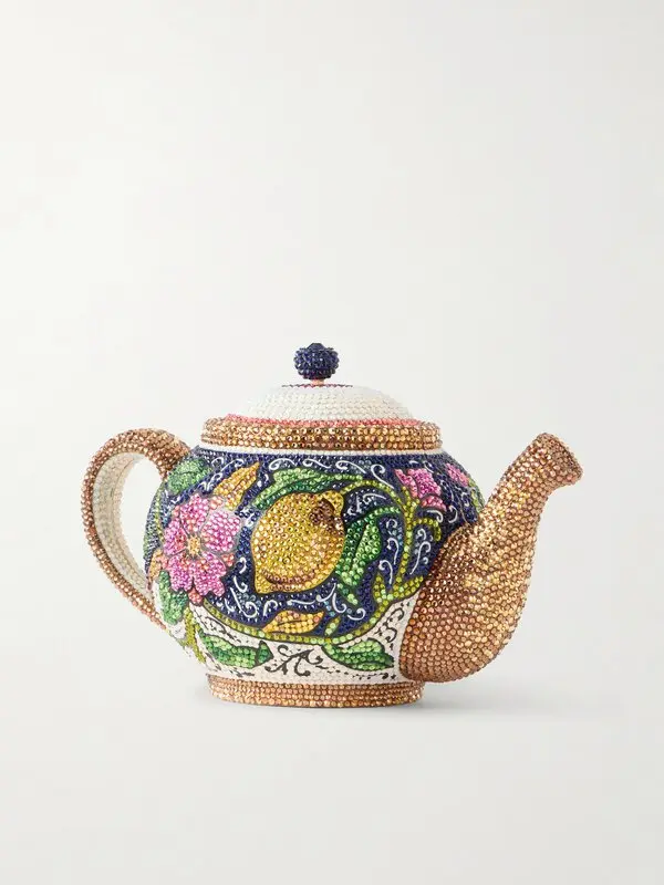 Judith Leiber Crystal-embellished Teapot Clutch