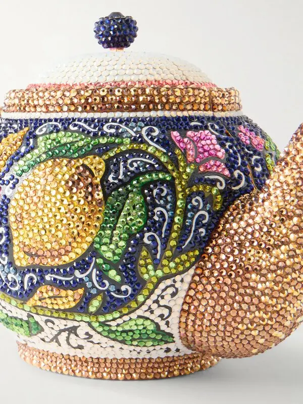 Judith Leiber Crystal-embellished Teapot Clutch