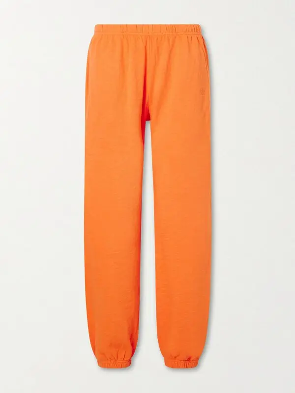 Eterne Vinny' Tapered Cotton Track Pants - Orange
