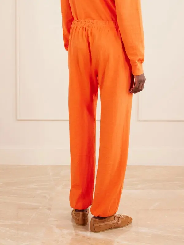 Eterne Vinny' Tapered Cotton Track Pants - Orange
