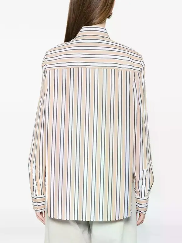 CHARLES JEFFREY Beige Stripe Pattern Shirt
