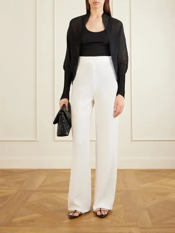 Max Mara Pleated Organza Blouse