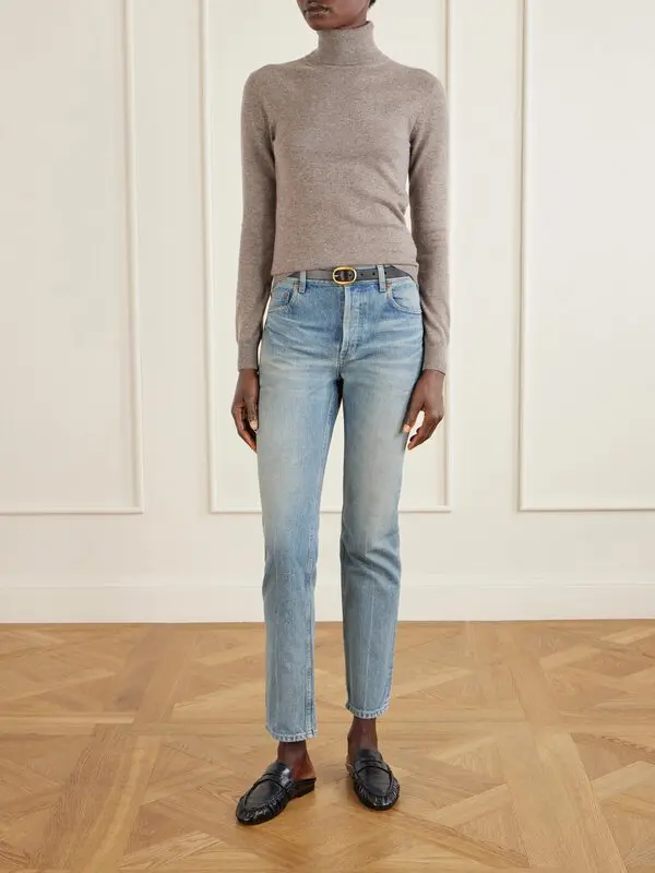 Saint Laurent Le Loafer Logo-embellished Mules - Black