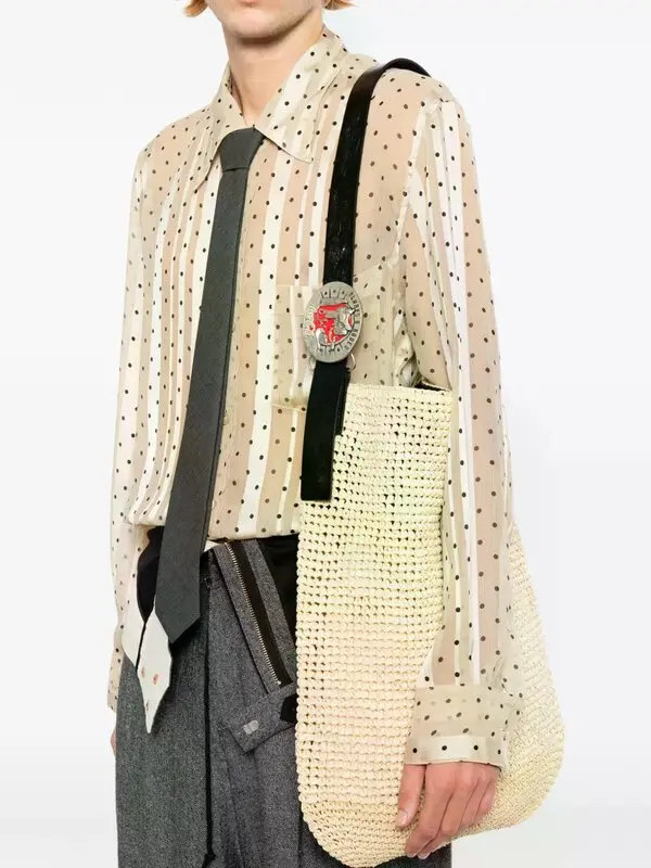 BED J.W. FORD Woven Paper Yarn Tote Bag
