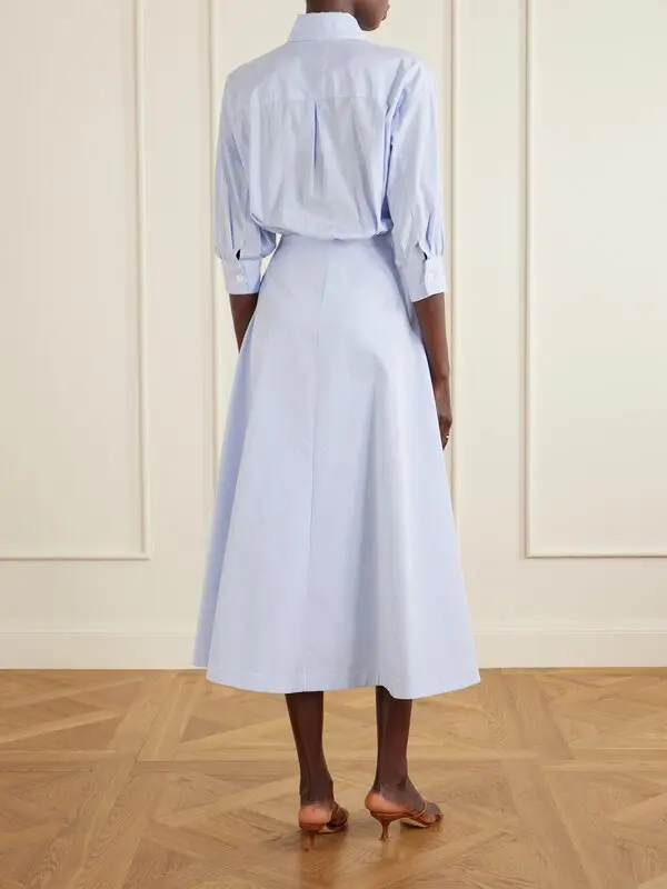 Altuzarra Striped Cotton-poplin Shirt Dress