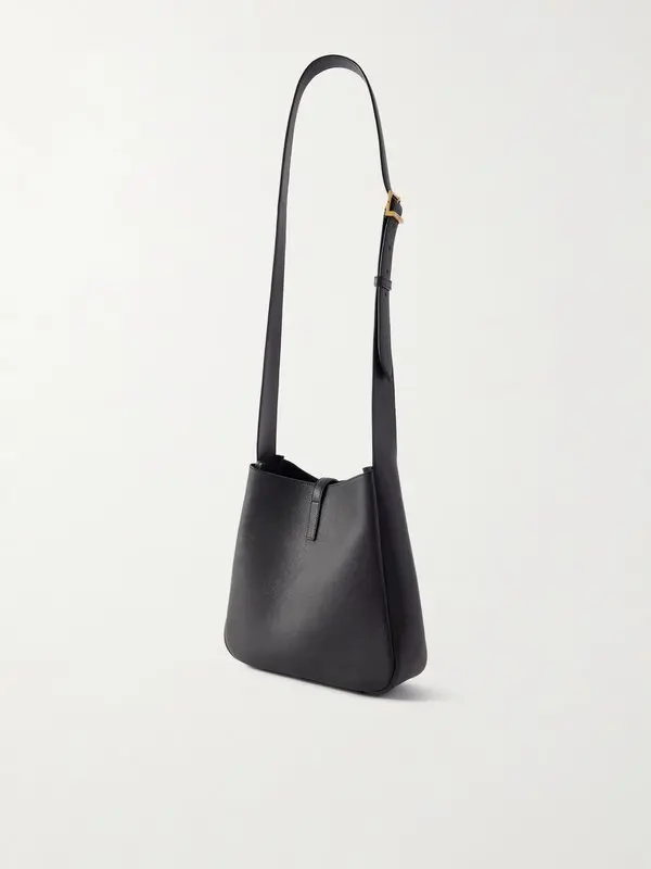 Saint Laurent Le 5 À 7 Leather Shoulder Bag - Black
