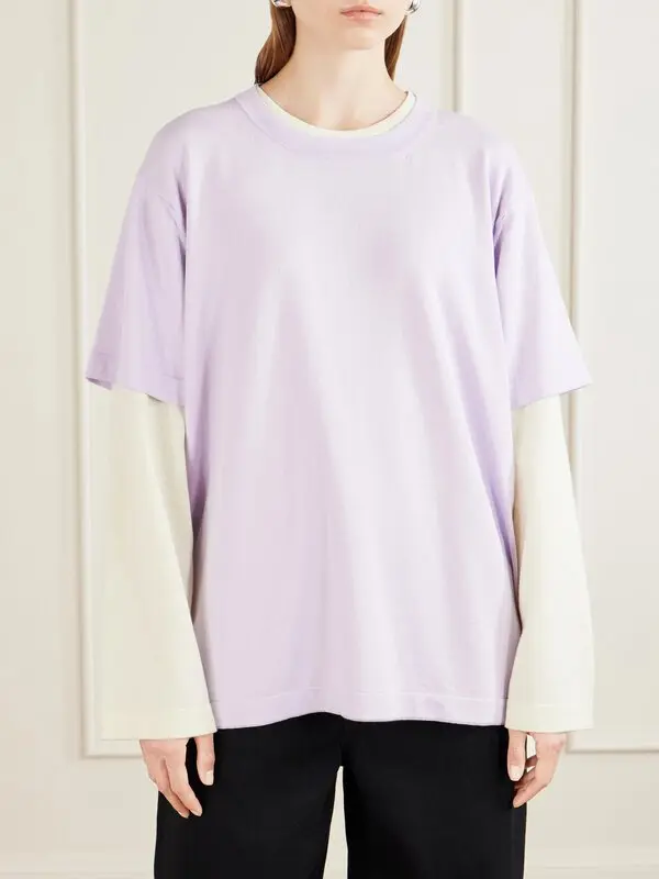&daughter Ribbed-knit Cotton T-shirt