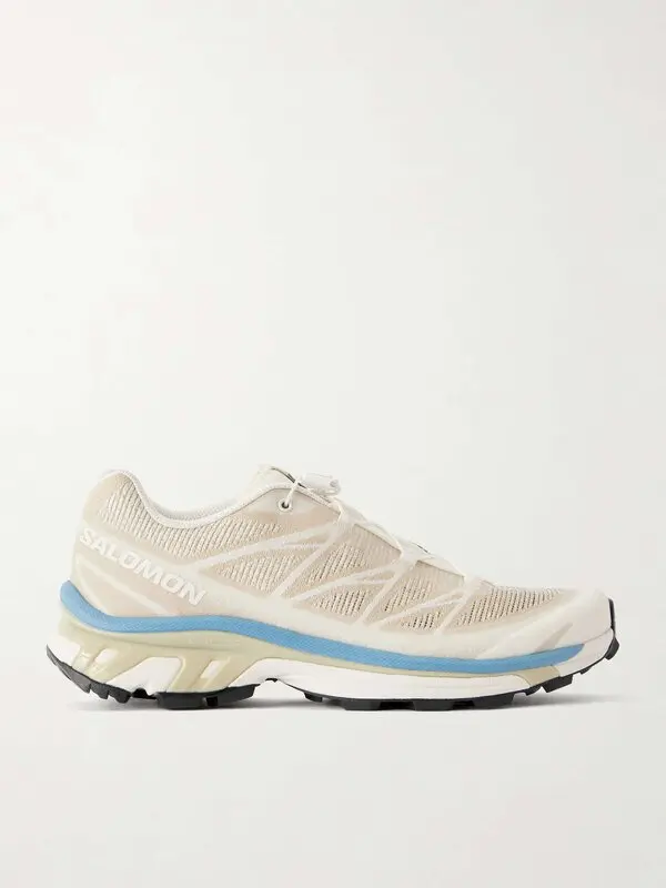 SALOMON Xt-6 Shadow Rubber-trimmed Fabric Sneakers - Cream