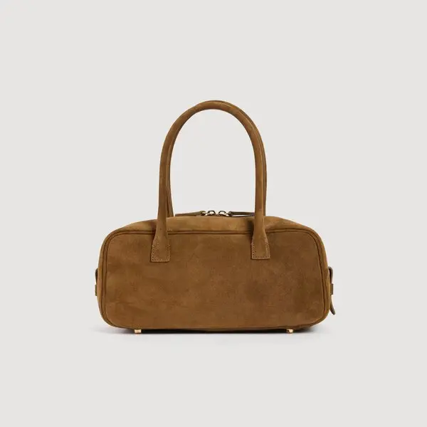 Sandro Ezmehralda Suede Bowling Bag