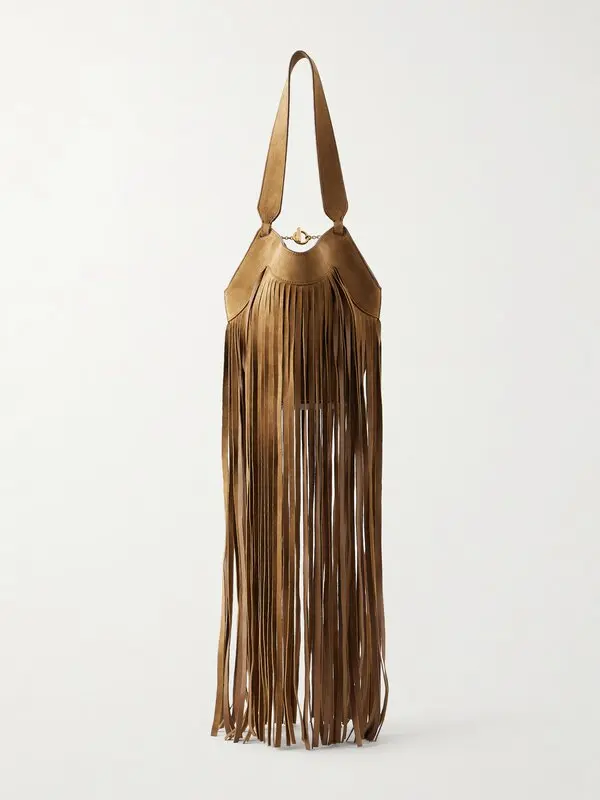 Khaite Lotus Fringed Leather Tote