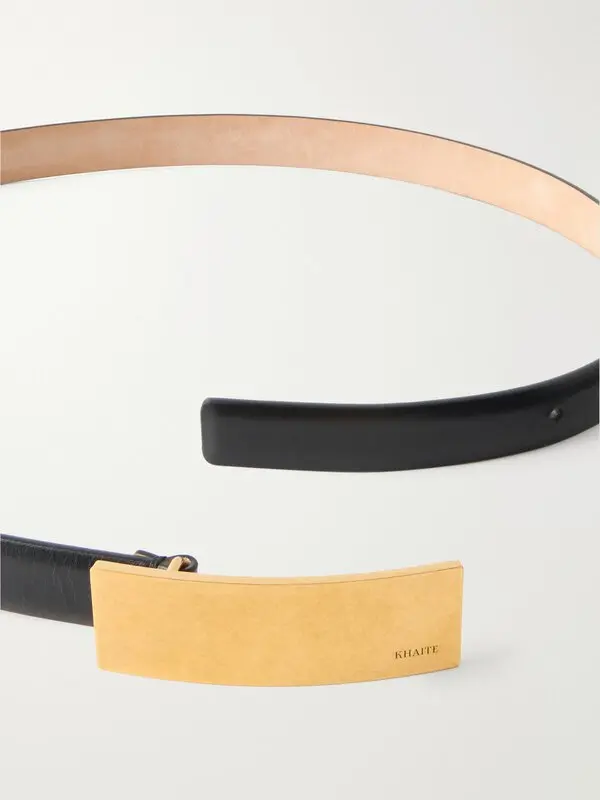 Khaite Berlin Leather Belt - Black