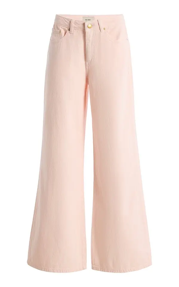 DL1961 Dl Aura Alex Baggy Wide-leg Low-rise Jeans - Pink
