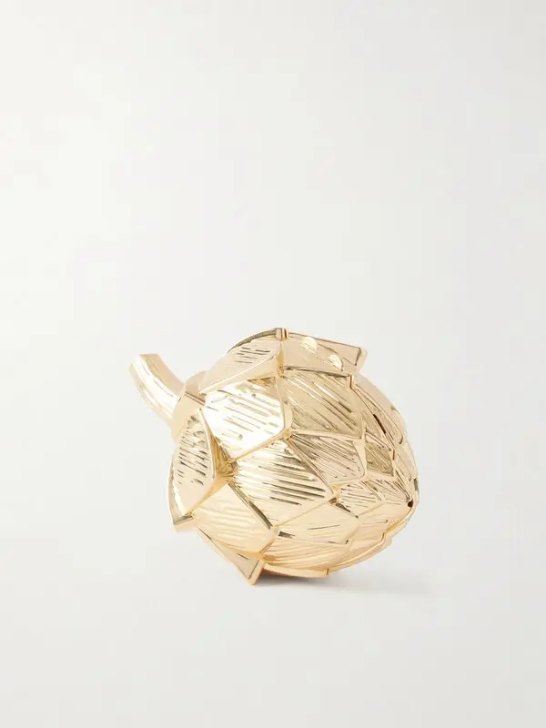 Simkhai Isabella Artichoke Clutch - Gold