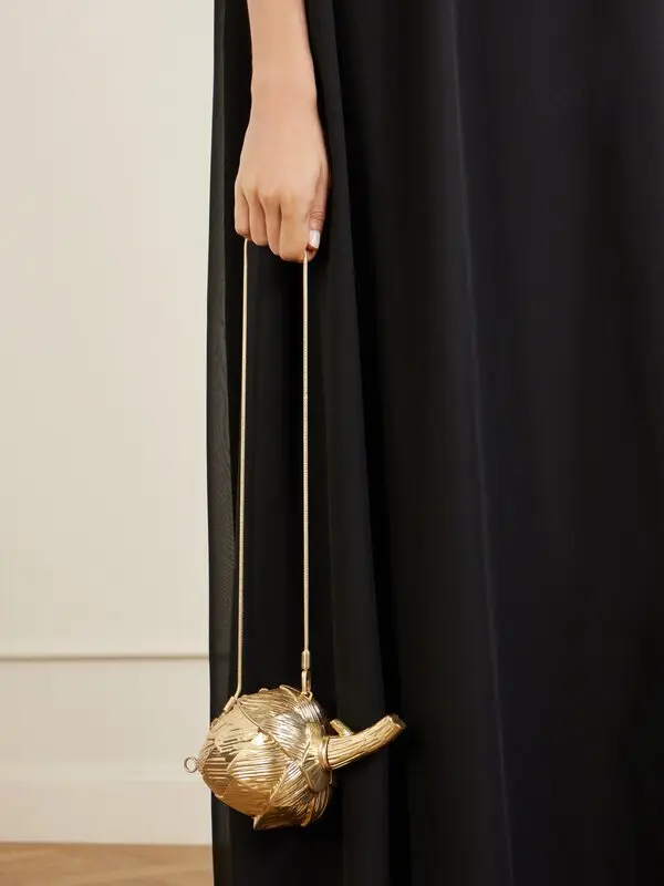 Simkhai Isabella Artichoke Clutch - Gold