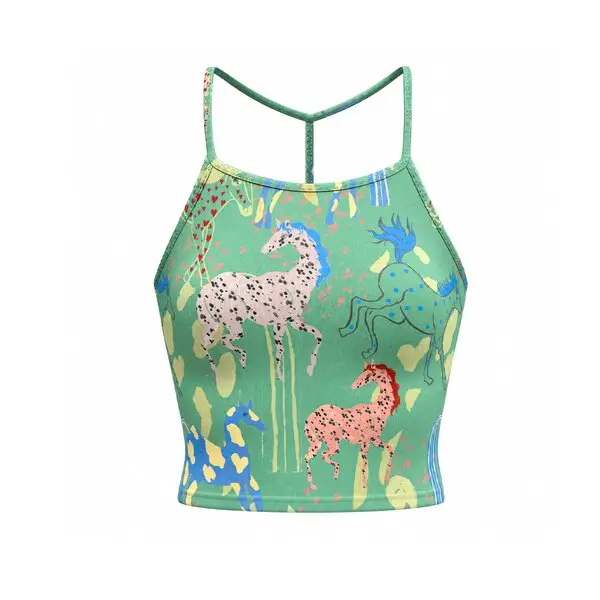 PITAYA YOGA Khutulun's Horses Top Bamboo - Green